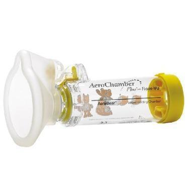 AeroChamber Plus Flow-Vu Child with Medium Mask (Yellow ...